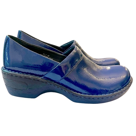 Born | Shoes | Born Peggy Leather Clog Toby Cobalt Blue Comfort Slip On ...